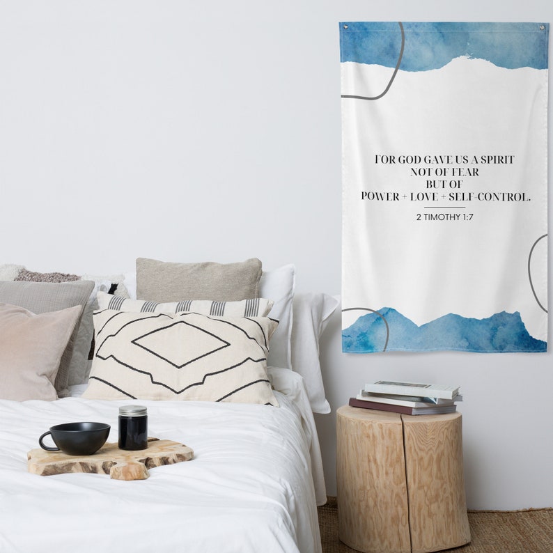 2 Timothy Banner, Bible Verse Banner, Christian Scripture Wall Hanging ...