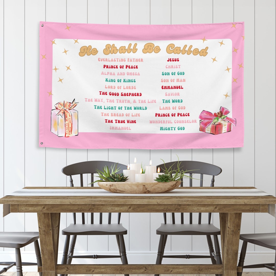 Christian Christmas Bible Verse Tapestry Wall Hanging, Religious ...