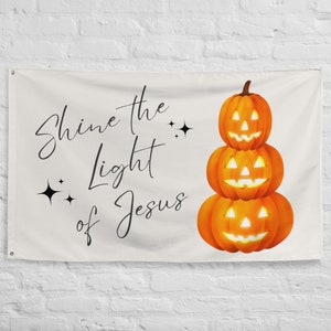 Christian Happy Halloween Trunk or Treat Backdrop Banner Sign Car SUV ...