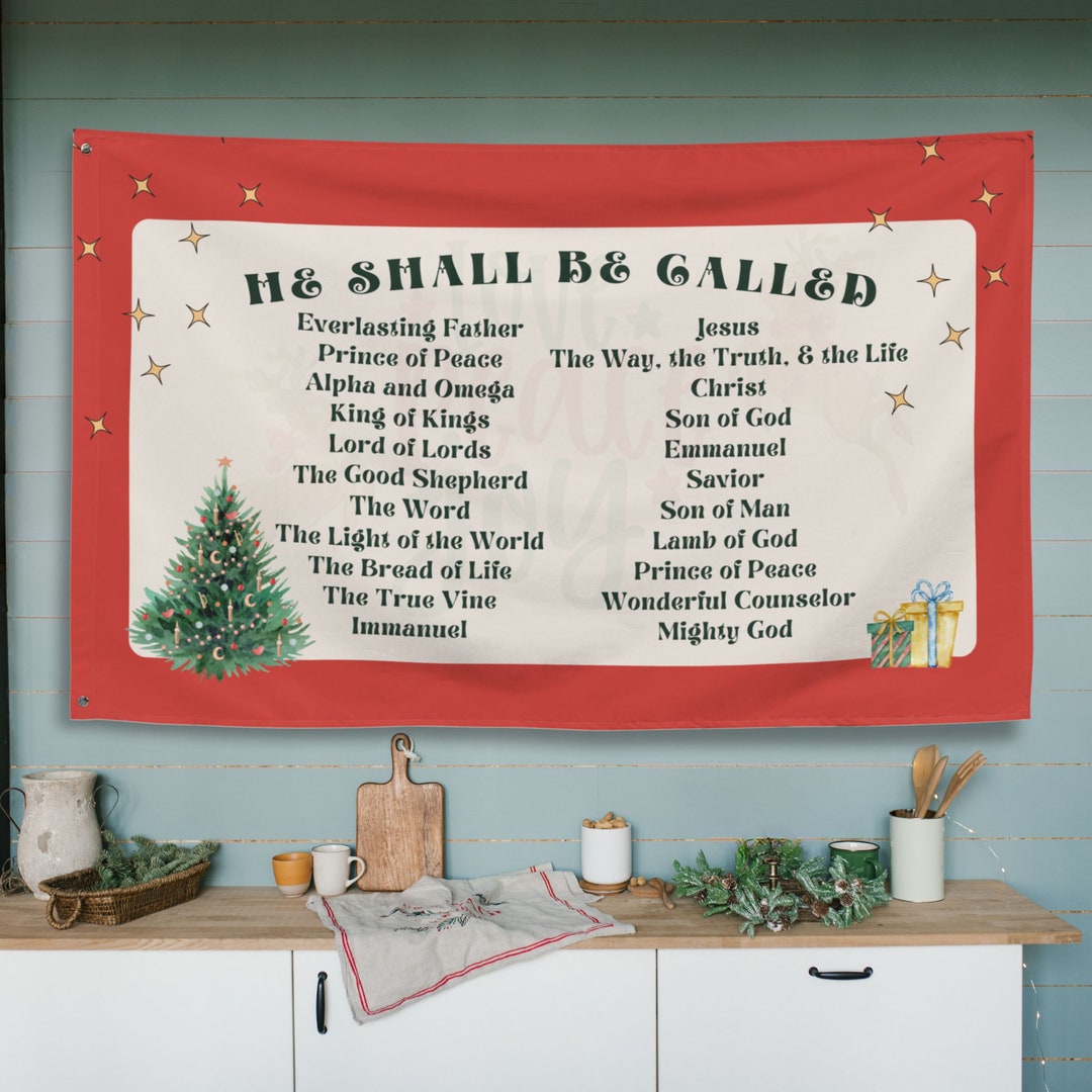 Christian Bible Verse Retro Christmas Tapestry Decorations, Religious ...