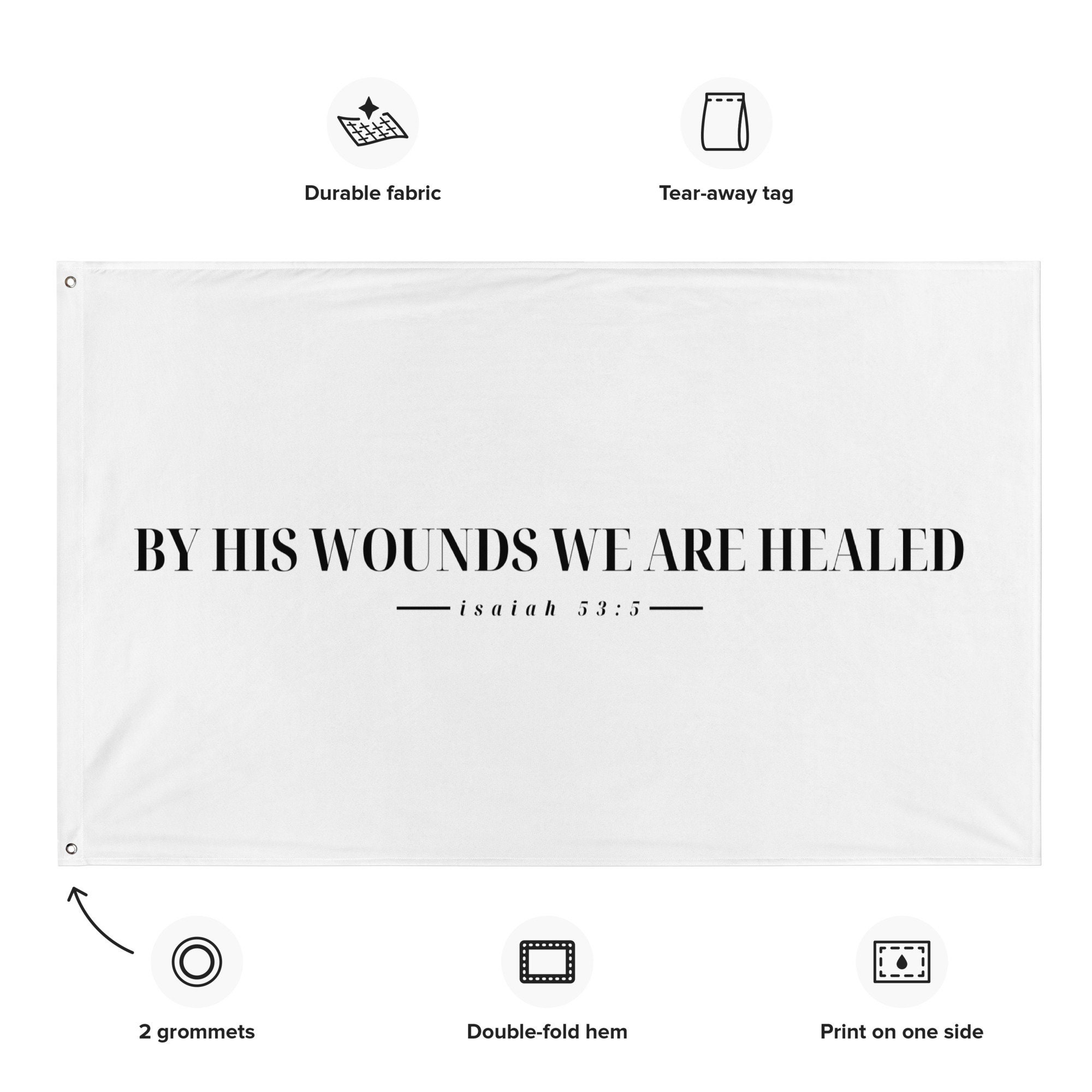 Isaiah Bible Verse Tapestry, Christian Bible Verse Wall Decor Flag ...