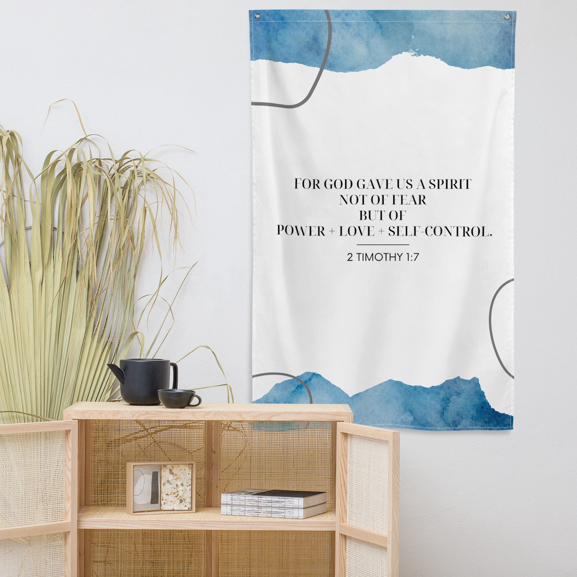 2 Timothy Banner, Bible Verse Banner, Christian Scripture Wall Hanging ...