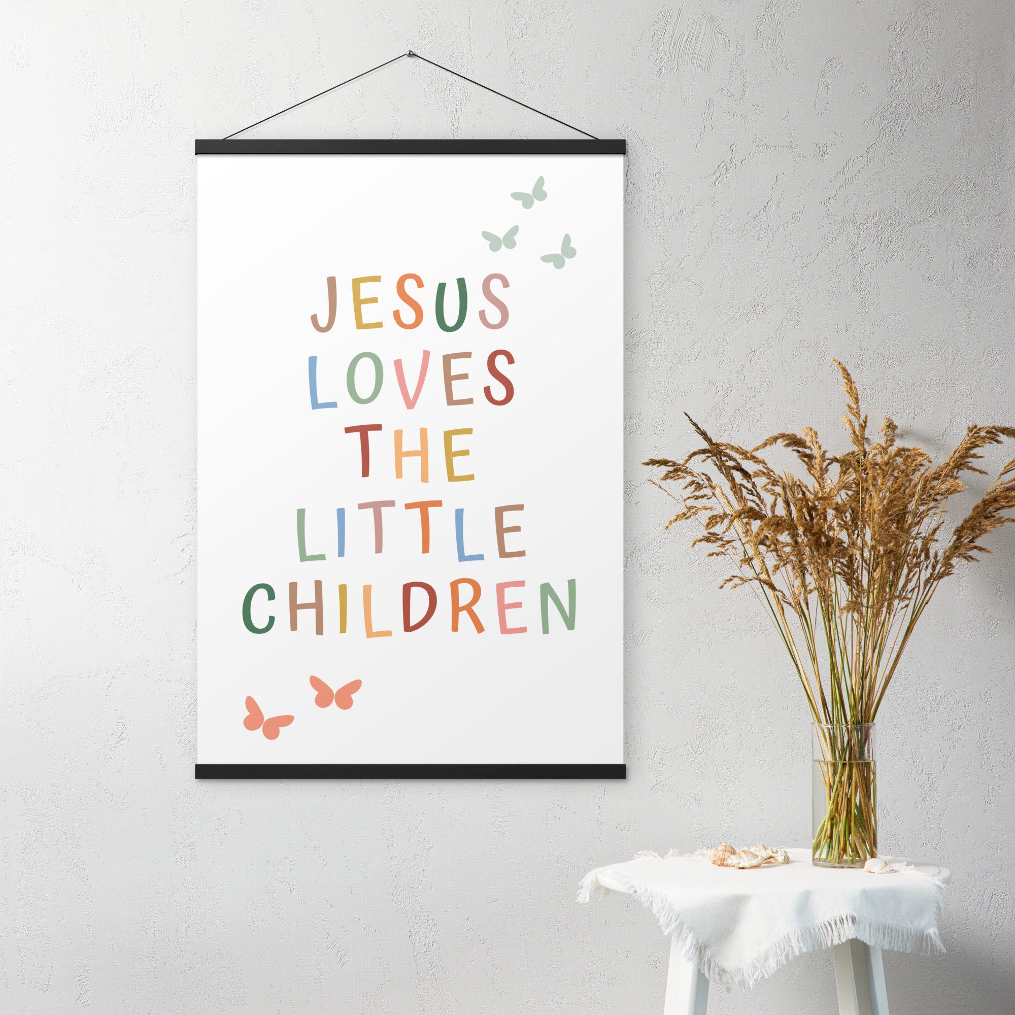 Jesus Loves the Little Children Bible Verse Wooden Hanging - Etsy