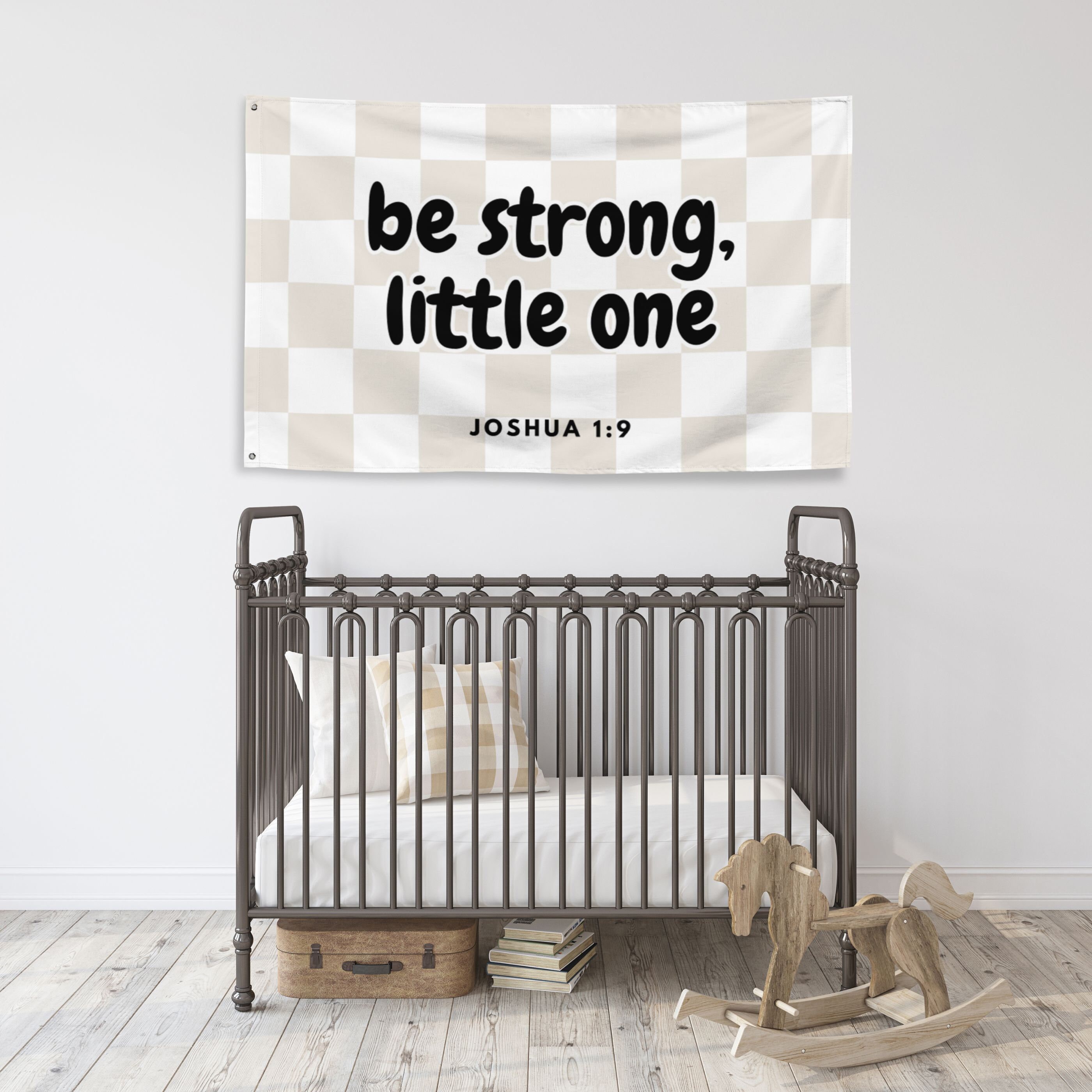 Christian Kids Bible Verse Banner for Nursery, Scripture Banner for Boy ...