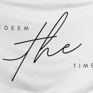 Redeem the Time Tapestry, Ephesians 5 Bible Verse Banner, Christian ...