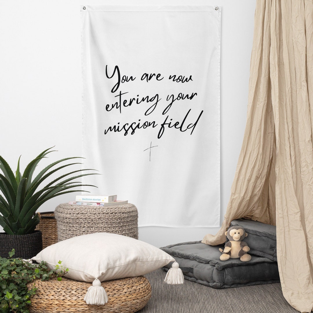 Mission Field Banner, Aesthetic Christian Wall Art, Minimalist ...