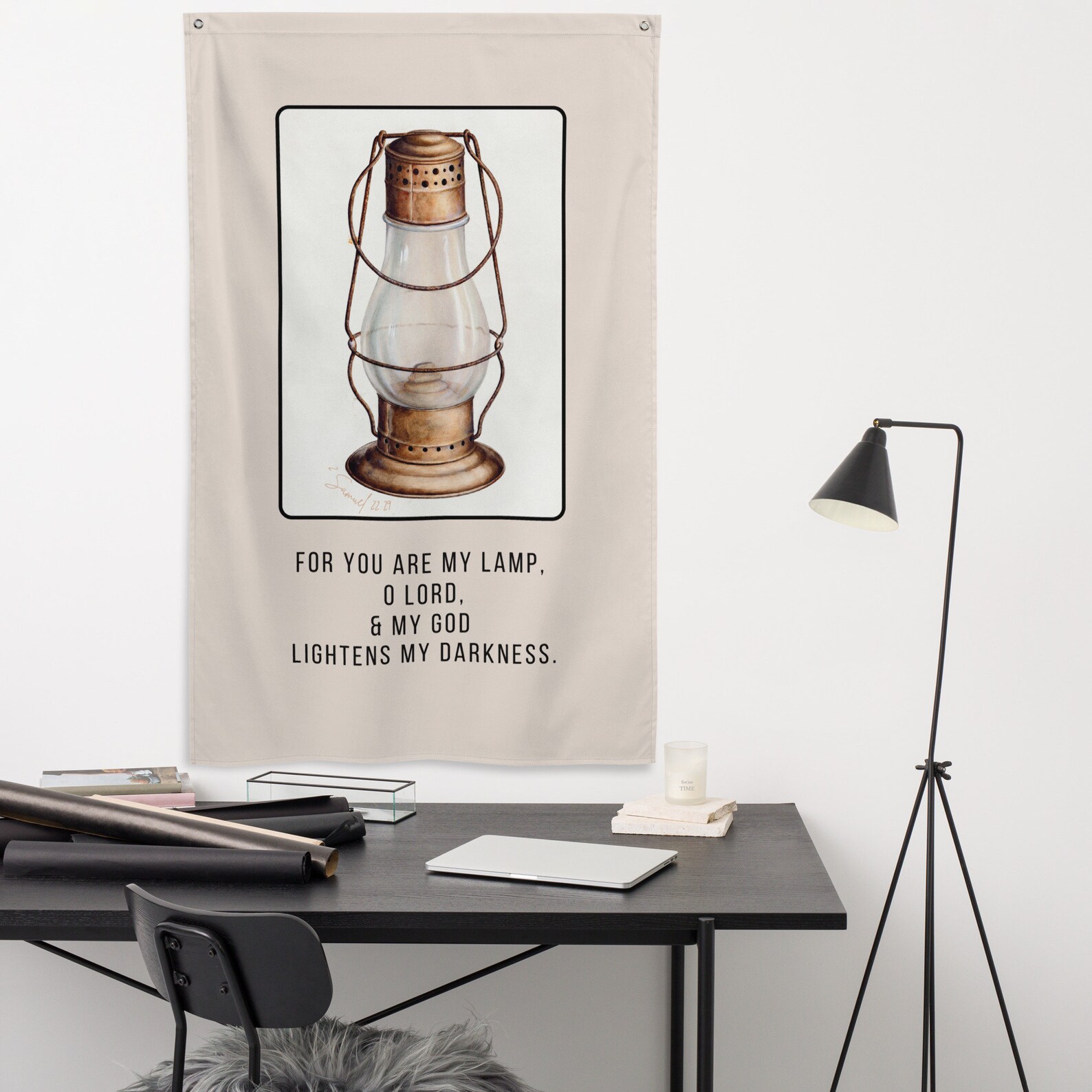 College Apartment Scripture Tapestry Decor for Living Room Bible Verse ...