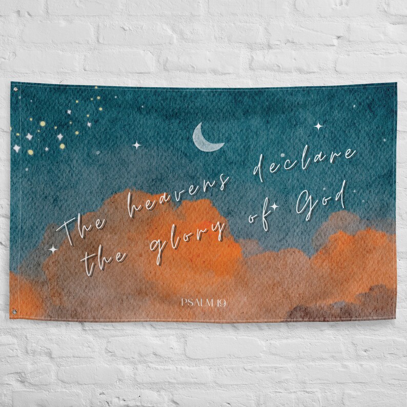 Psalm 19 Bible Verse Banner Bible Verse Home Decor Tapestry - Etsy