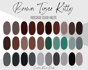 Procreate Color Palette Calico Cat Instant Download Digital File Color ...