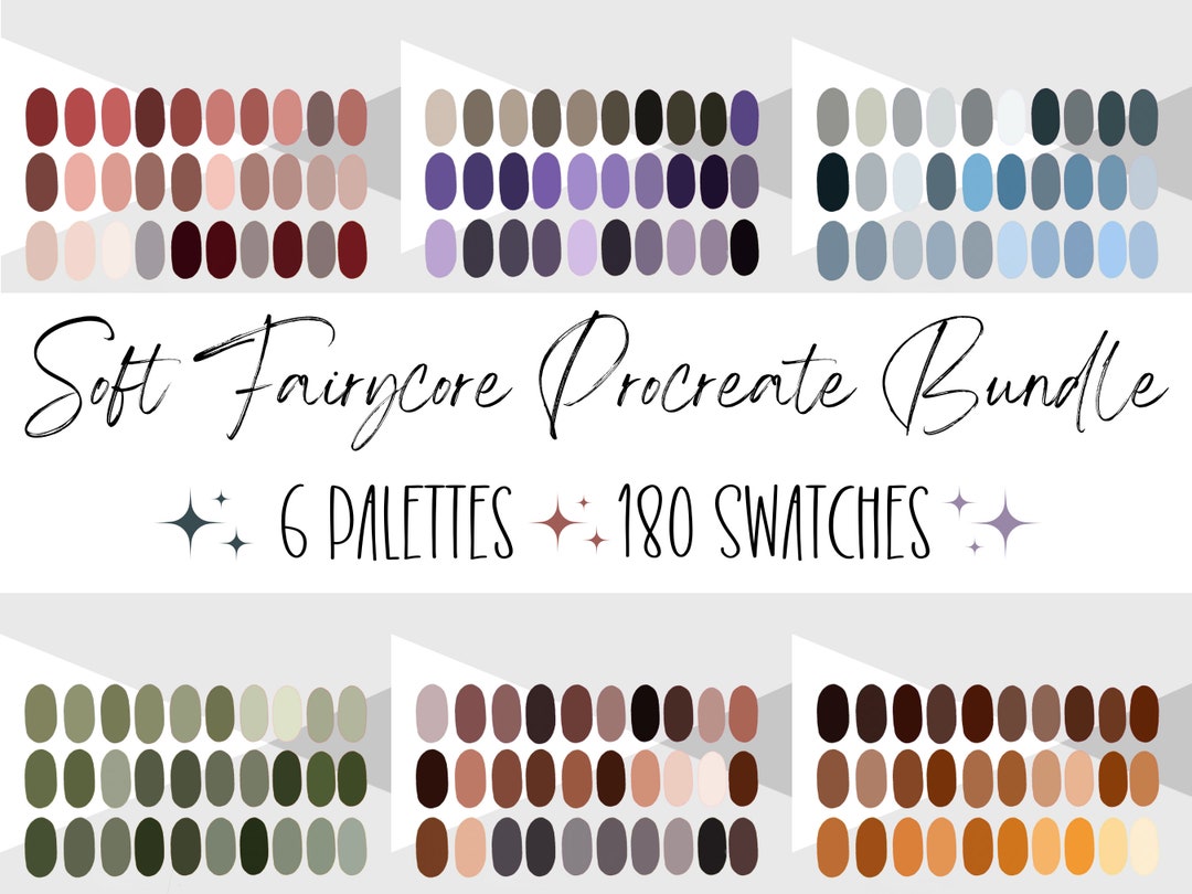 Soft Fairycore Procreate Palette | Kawaii Farbmuster | Sofortdownload ...