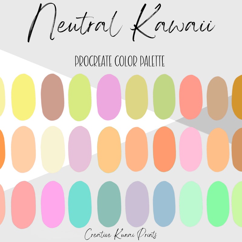 Kawaii Color Palette - Etsy