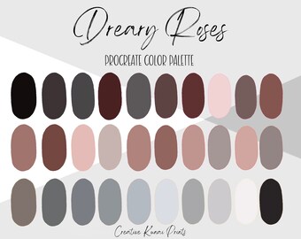 Procreate Color Palette Rose Petals - Etsy