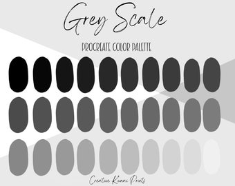 30 Shades of Grey, Colour Palette - Etsy Canada