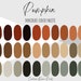 Fall Pumpkin Procreate Palette Fall Color Swatches Instant Download - Etsy