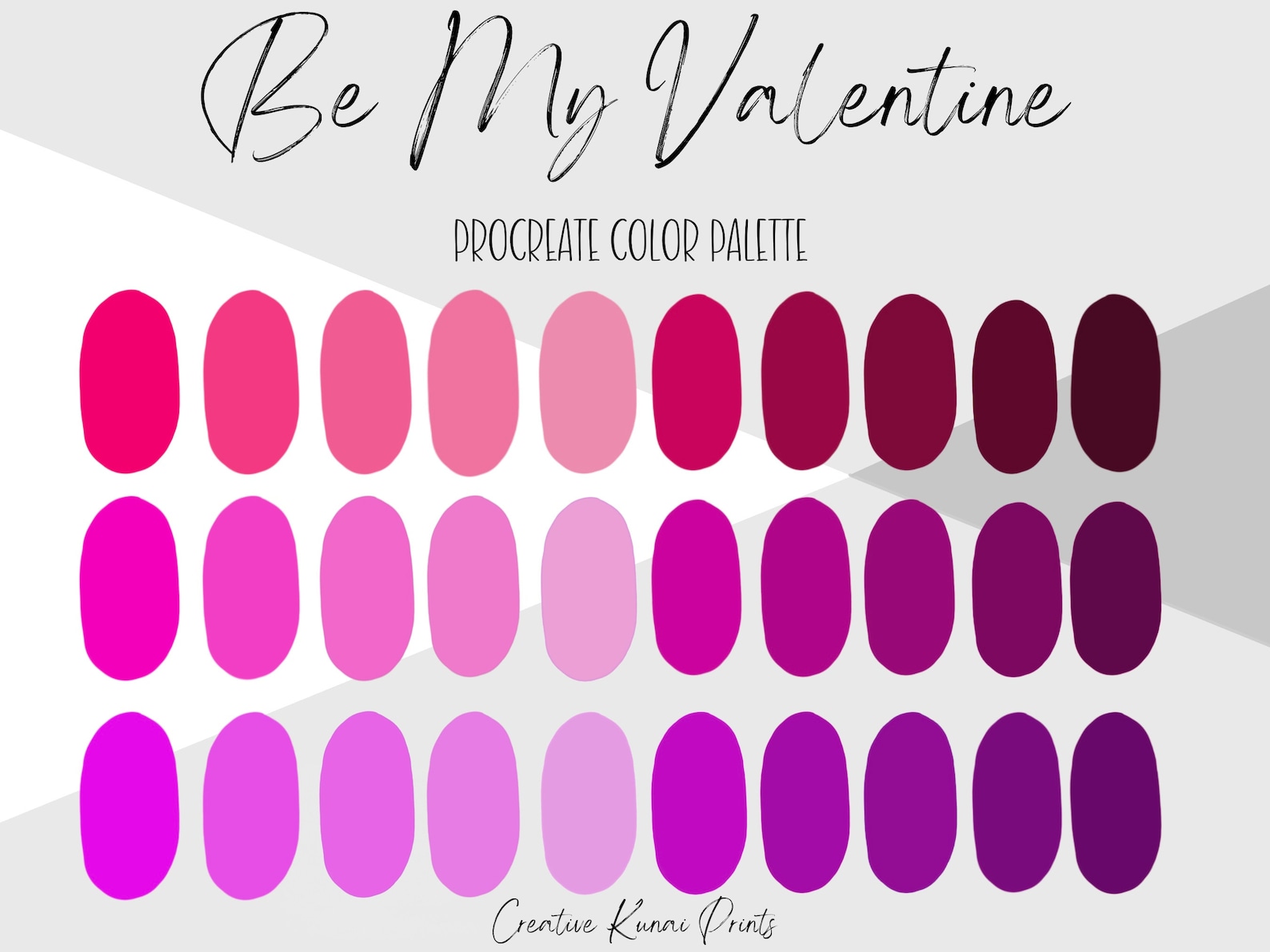 Valentine Procreate Palette | Pink Barbie Color Swatches | Instant ... Valentine Procreate Palette | Pink Barbie Color Swatches | Instant ...