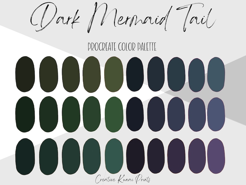 Mermaid Procreate Color Palette | Purple and Green Color Swatches ... Mermaid Procreate Color Palette | Purple and Green Color Swatches ...