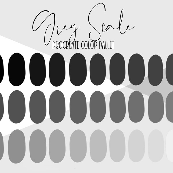 Gray Procreate Palette - Etsy