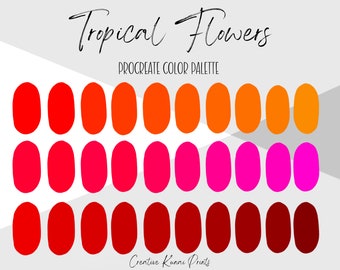 Sunflower Fields Procreate Palette Floral Color Swatches Instant ...