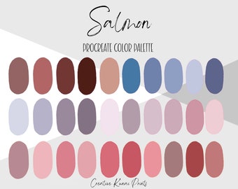 Procreate Color Palette You Make Me Blush Swatches Pink Colors 30 ...