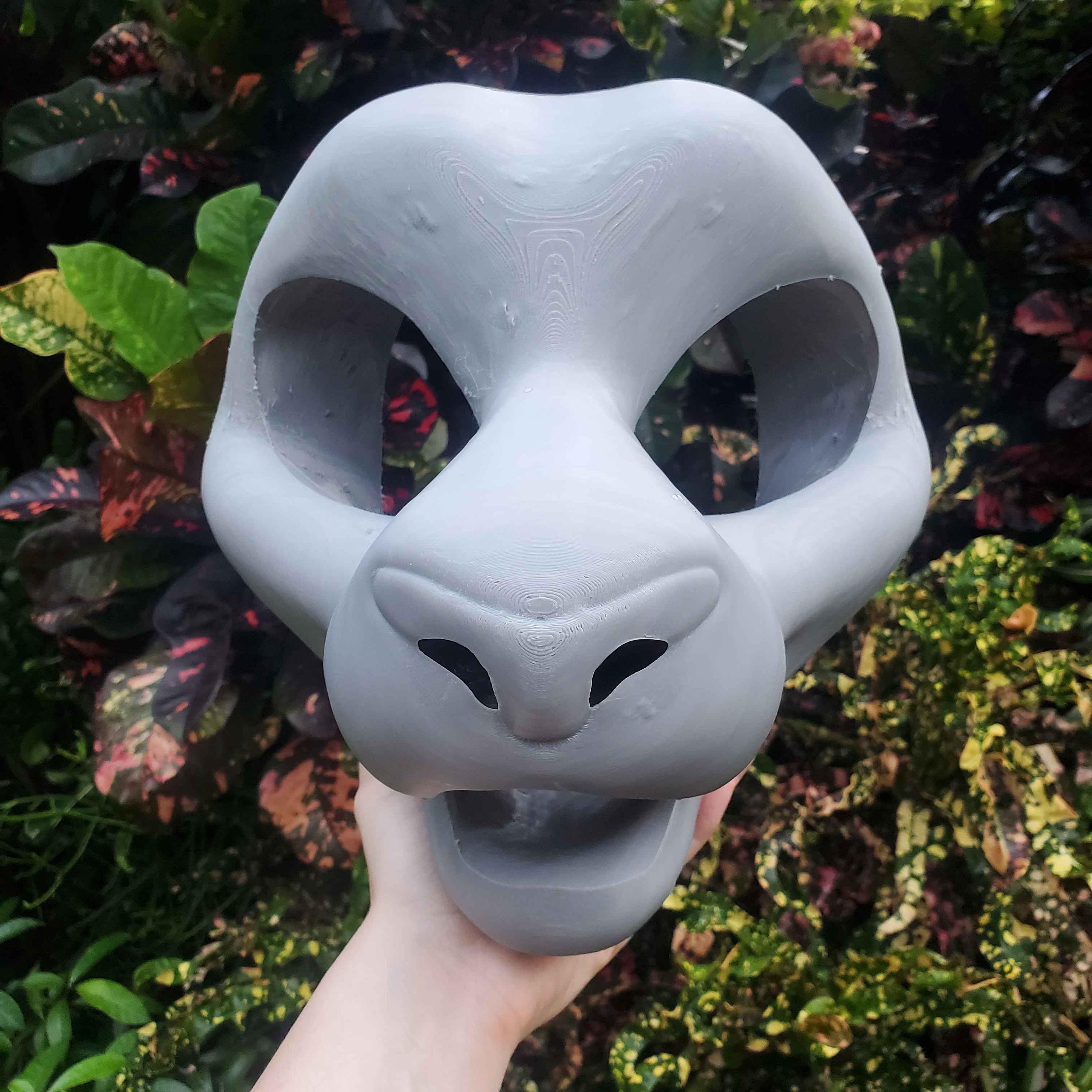 3D Printed TPU Angry Feline Fursuit Head Base - Etsy