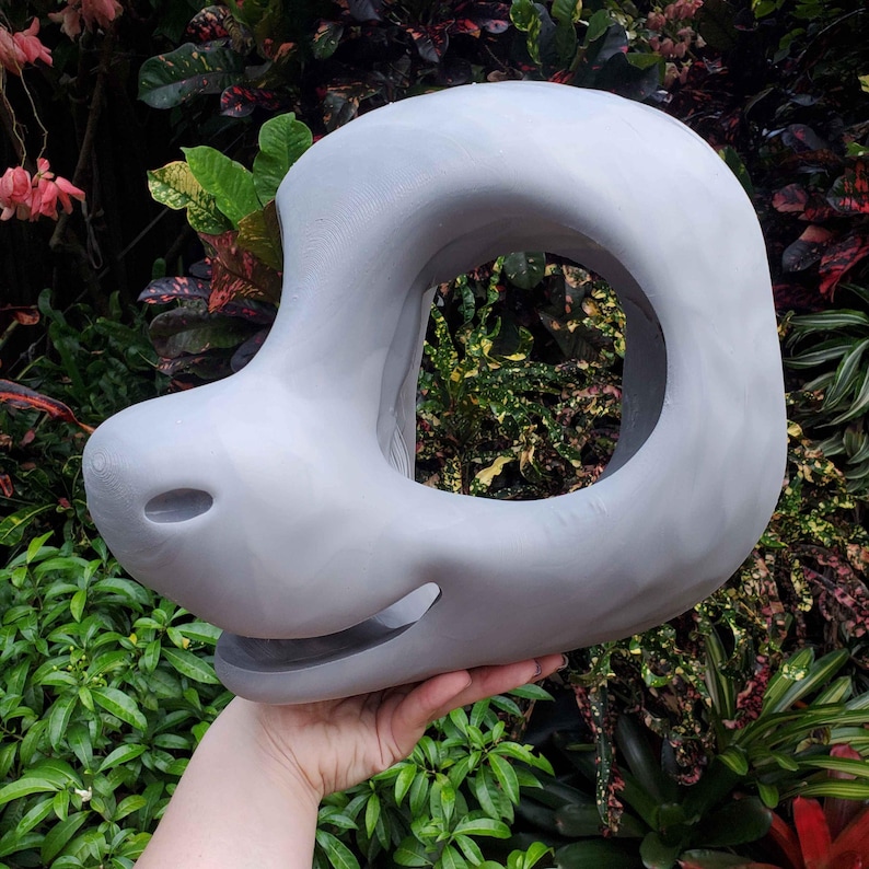 3D Printed TPU Kemono Dragon Fursuit Head Base - Etsy