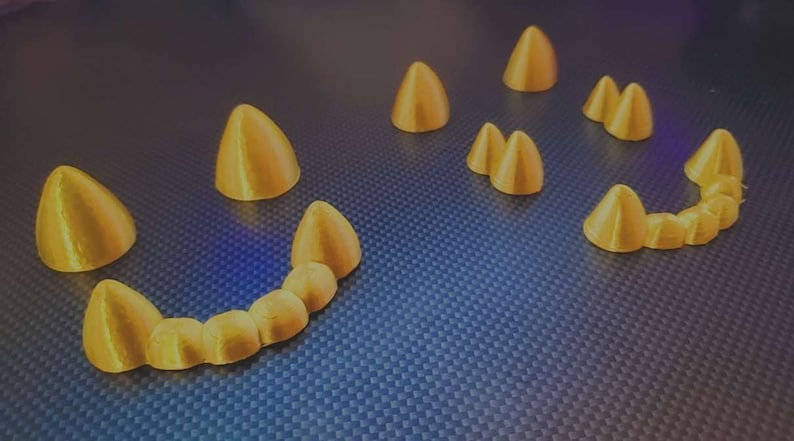 Rounded Gold Fursuit Teeth Set - Etsy