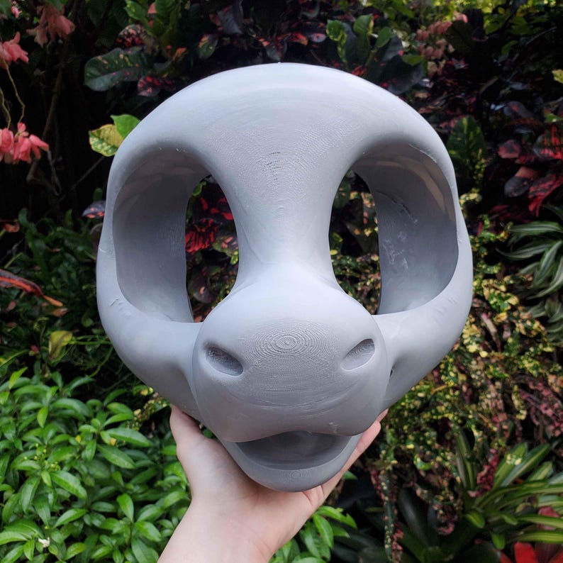 3D Printed TPU Kemono Dragon Fursuit Head Base - Etsy