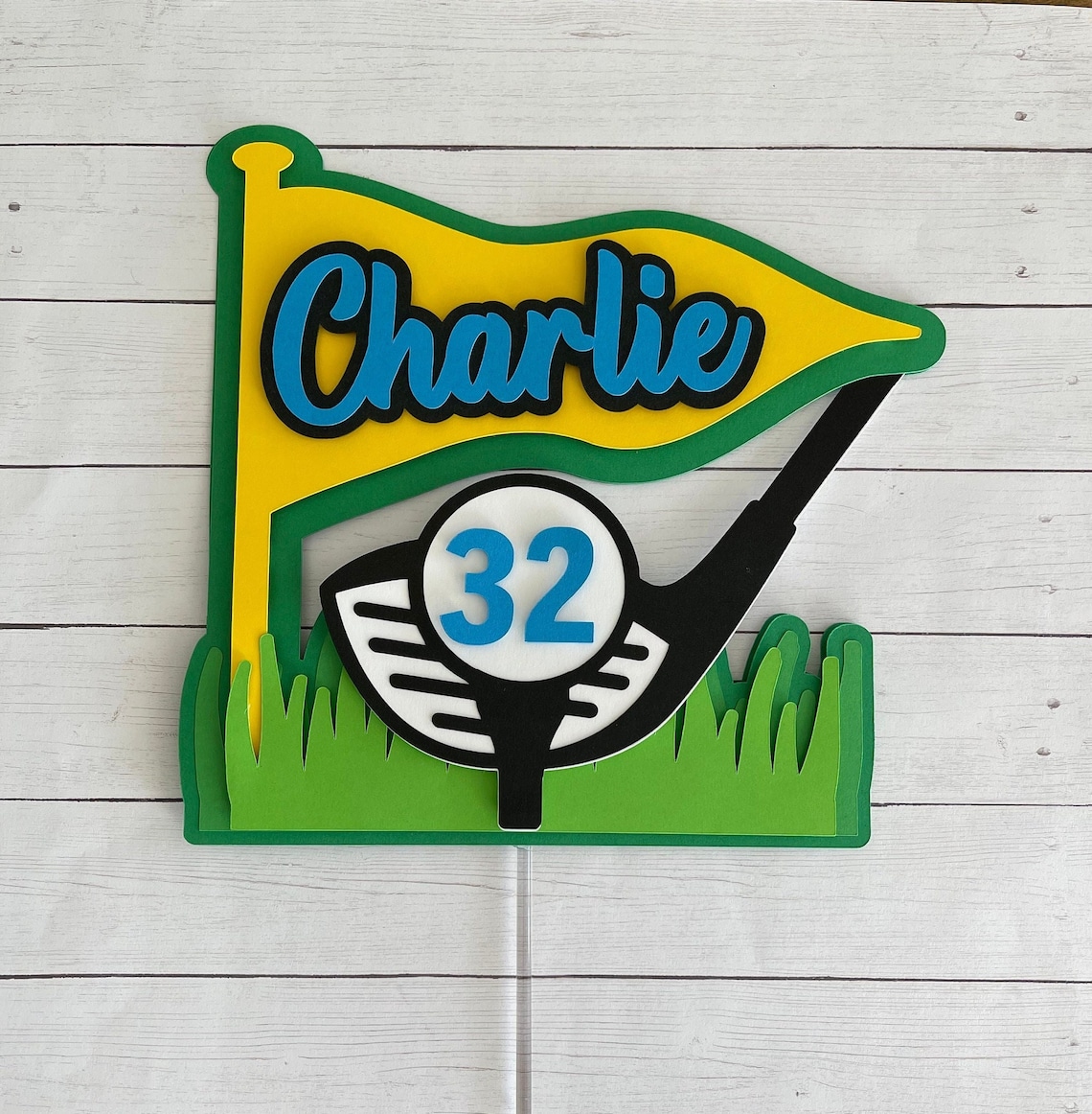 Golf Birthday Cake Topper Golf Topper Golf Cake Topper Golf - Etsy