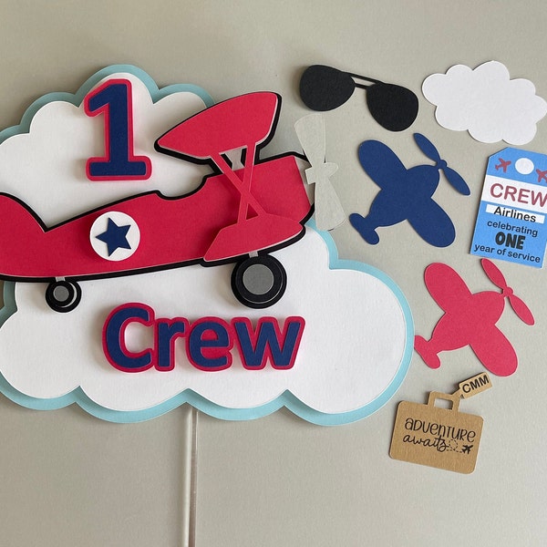 Airplane Cake Topper - Etsy