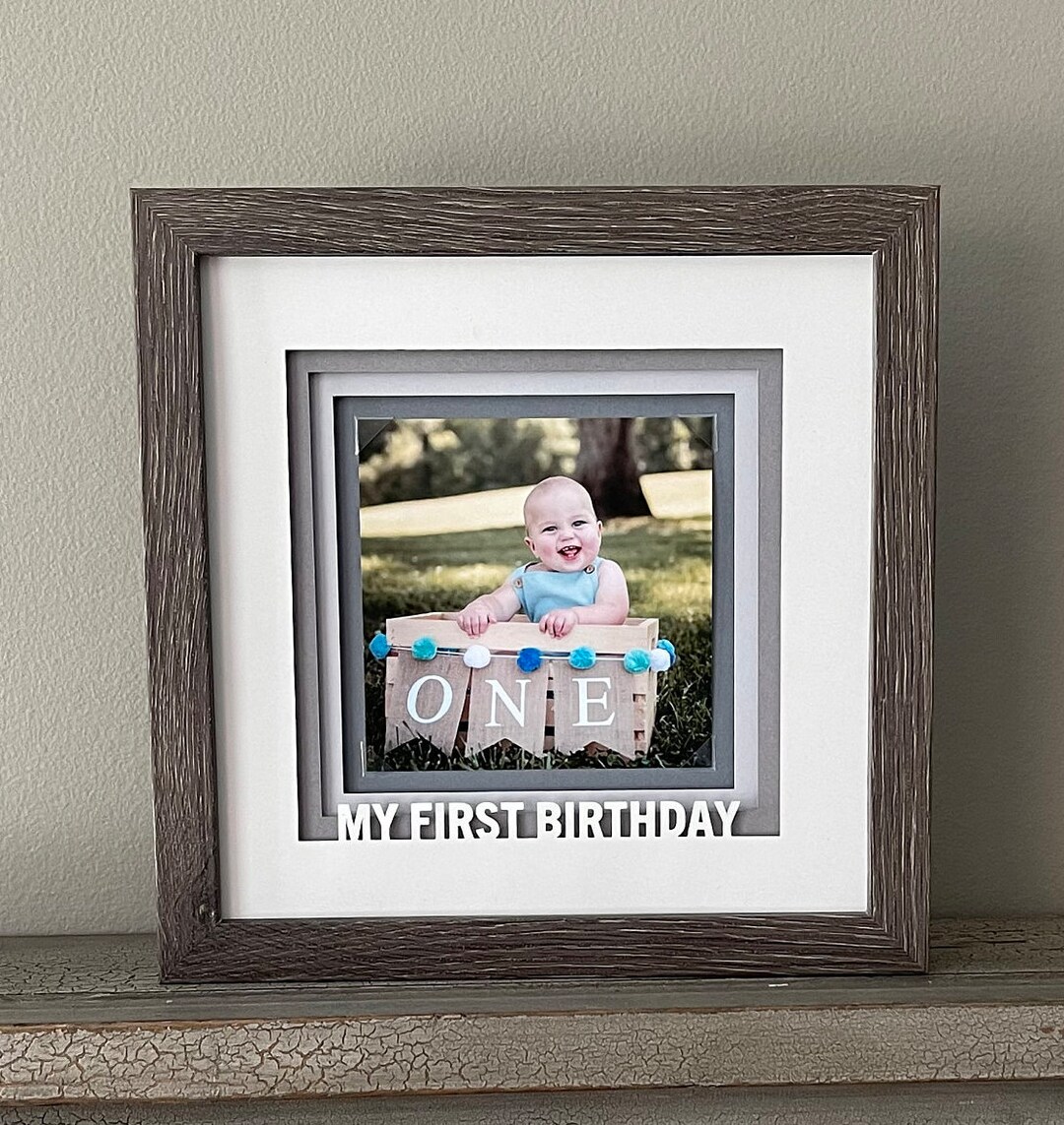 First Birthday Picture Frame, Personalized First Birthday Frame, Baby ...