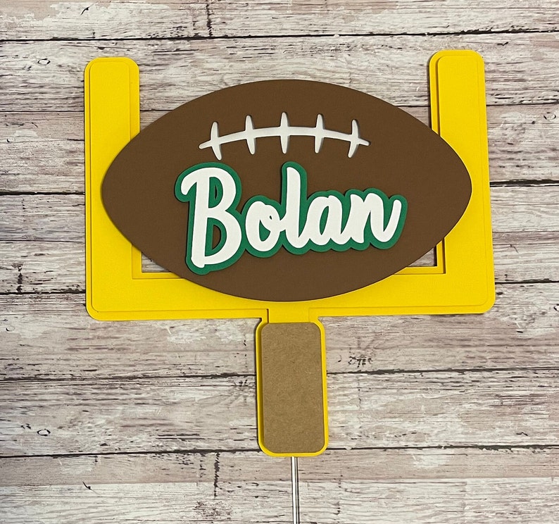 Football Cake Topper Personalized Football Cake Topper - Etsy