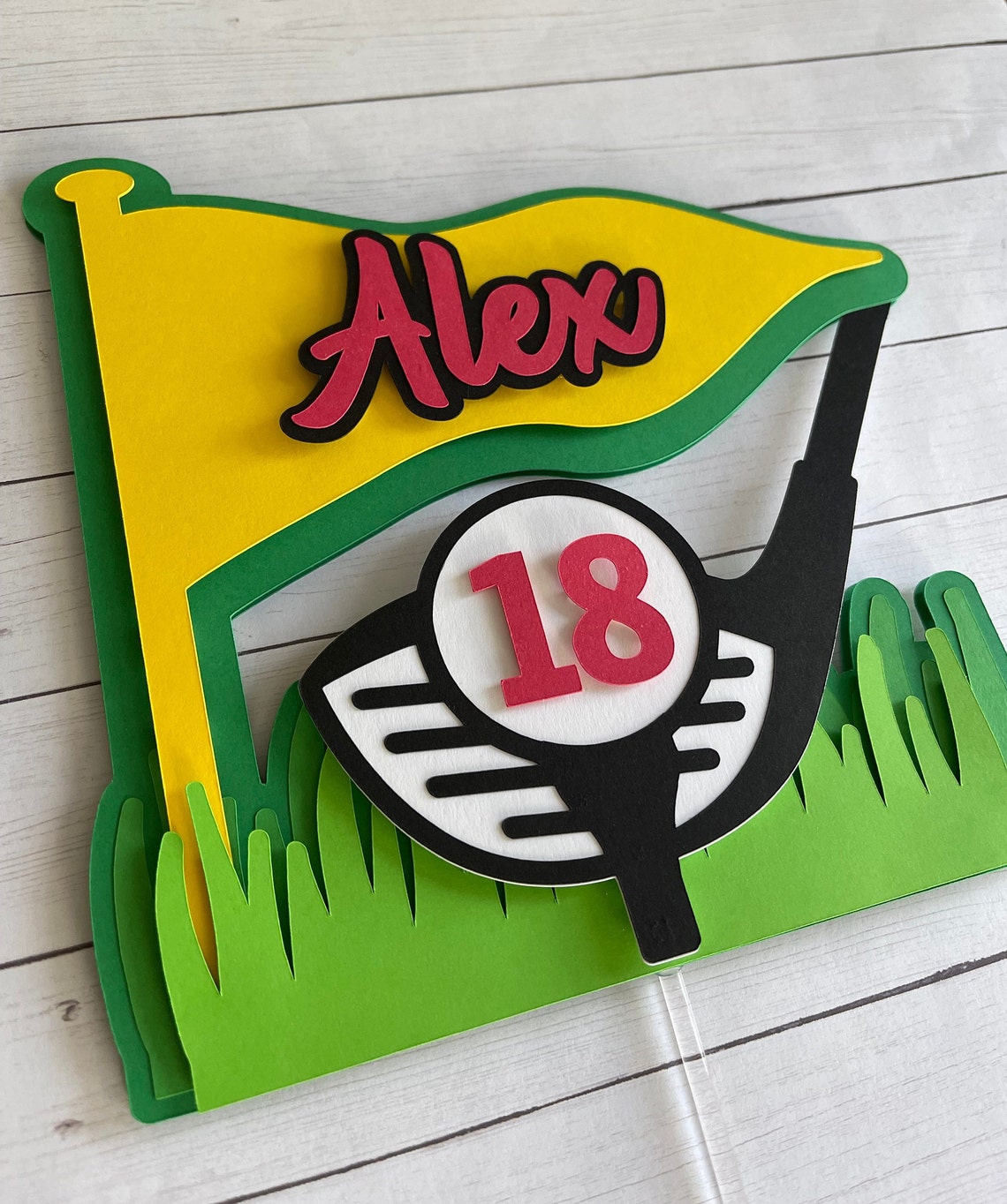 Golf Birthday Cake Topper Golf Topper Golf Cake Topper Golf - Etsy