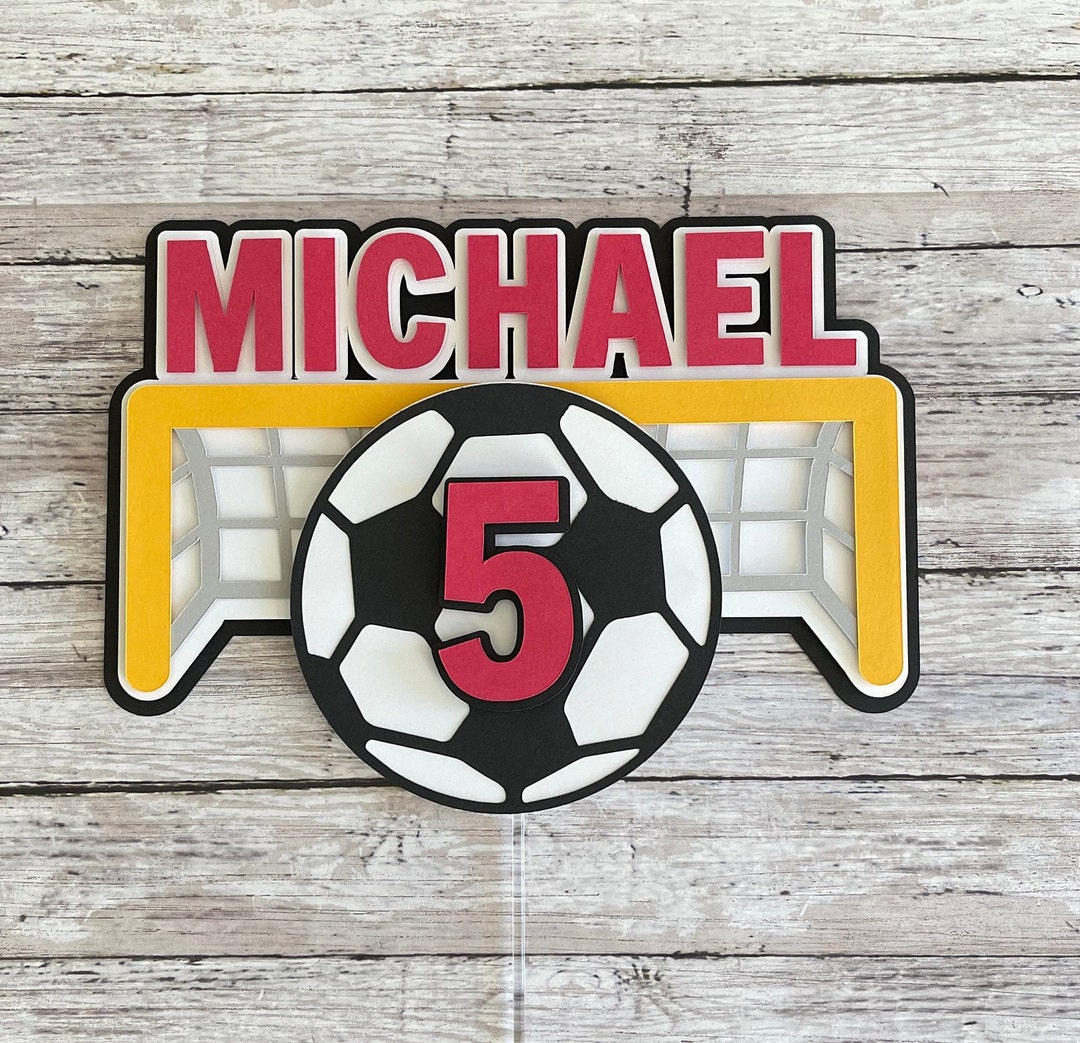 Soccer Cake Topper, Soccer Ball Topper, Soccer Party Decor, Sports Cake ...