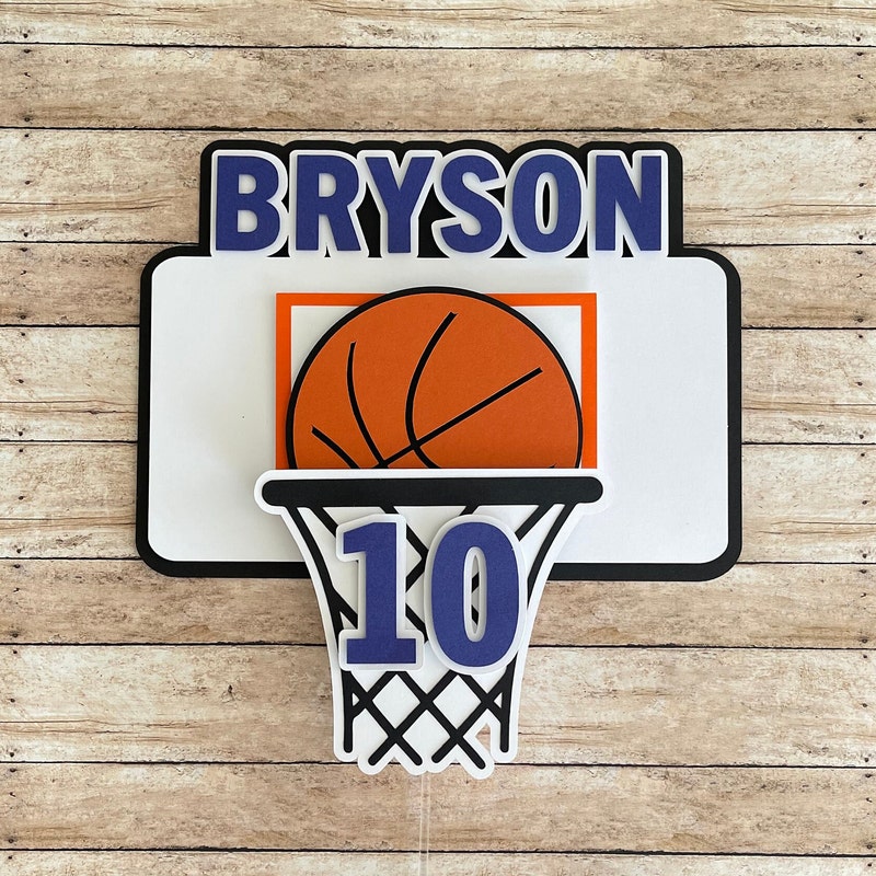 Basketball Cake Topper - Etsy