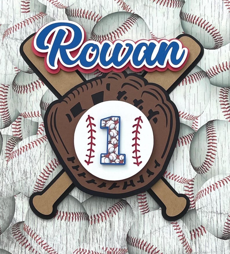 Baseball Cake Topper, Baseball Birthday Party, Rookie of the Year ...