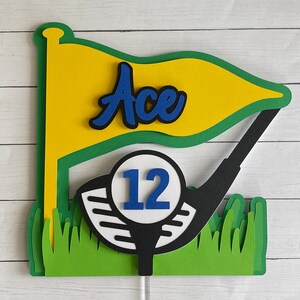 Golf Birthday Cake Topper, Golf Topper, Golf Cake Topper, Golf Party ...