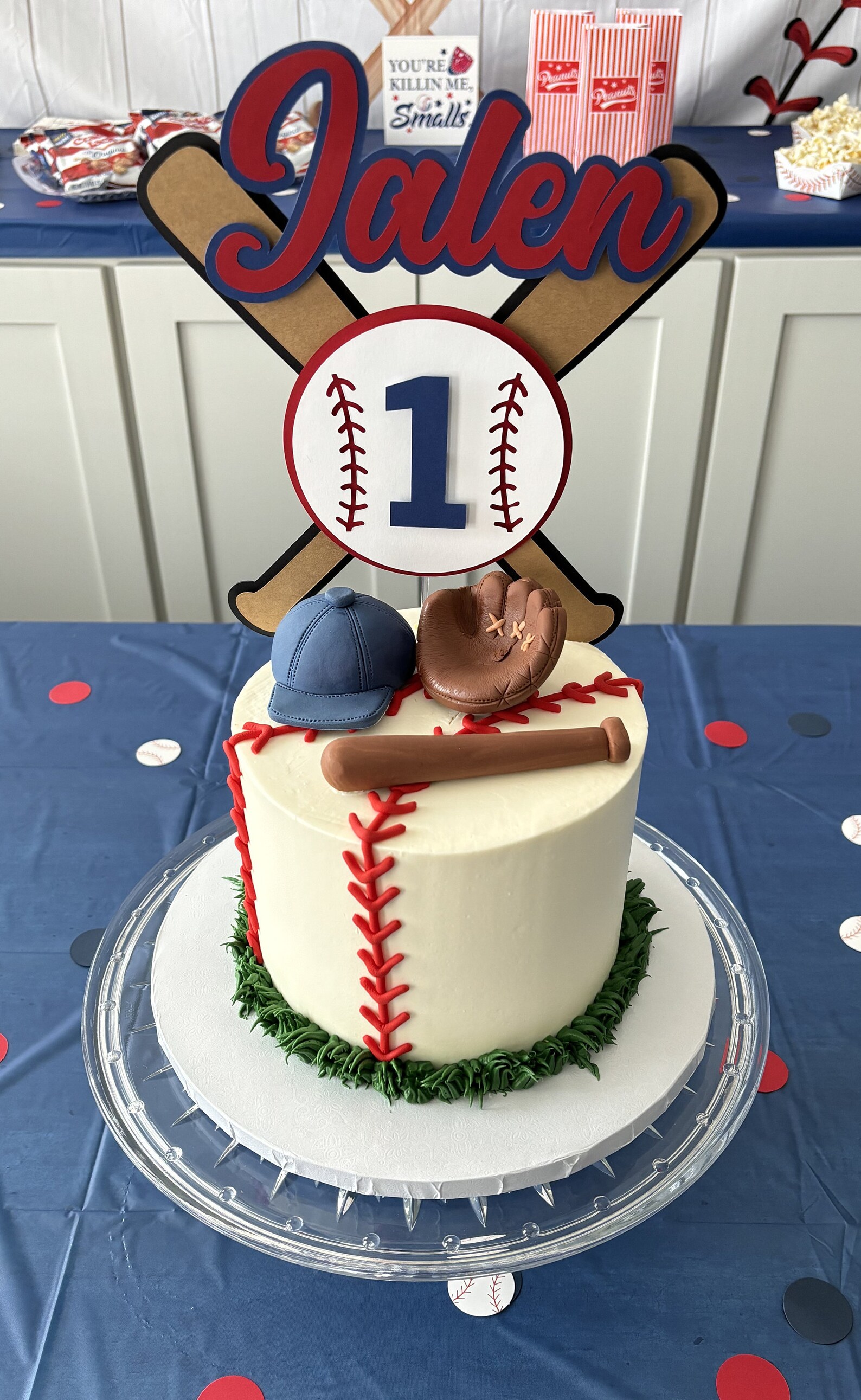 Baseball Cake Topper, Personalized Baseball Cake Topper, Baseball ...