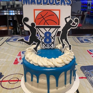 Basketball Cake Topper, Custom Basketball Cake Topper, Basketball ...