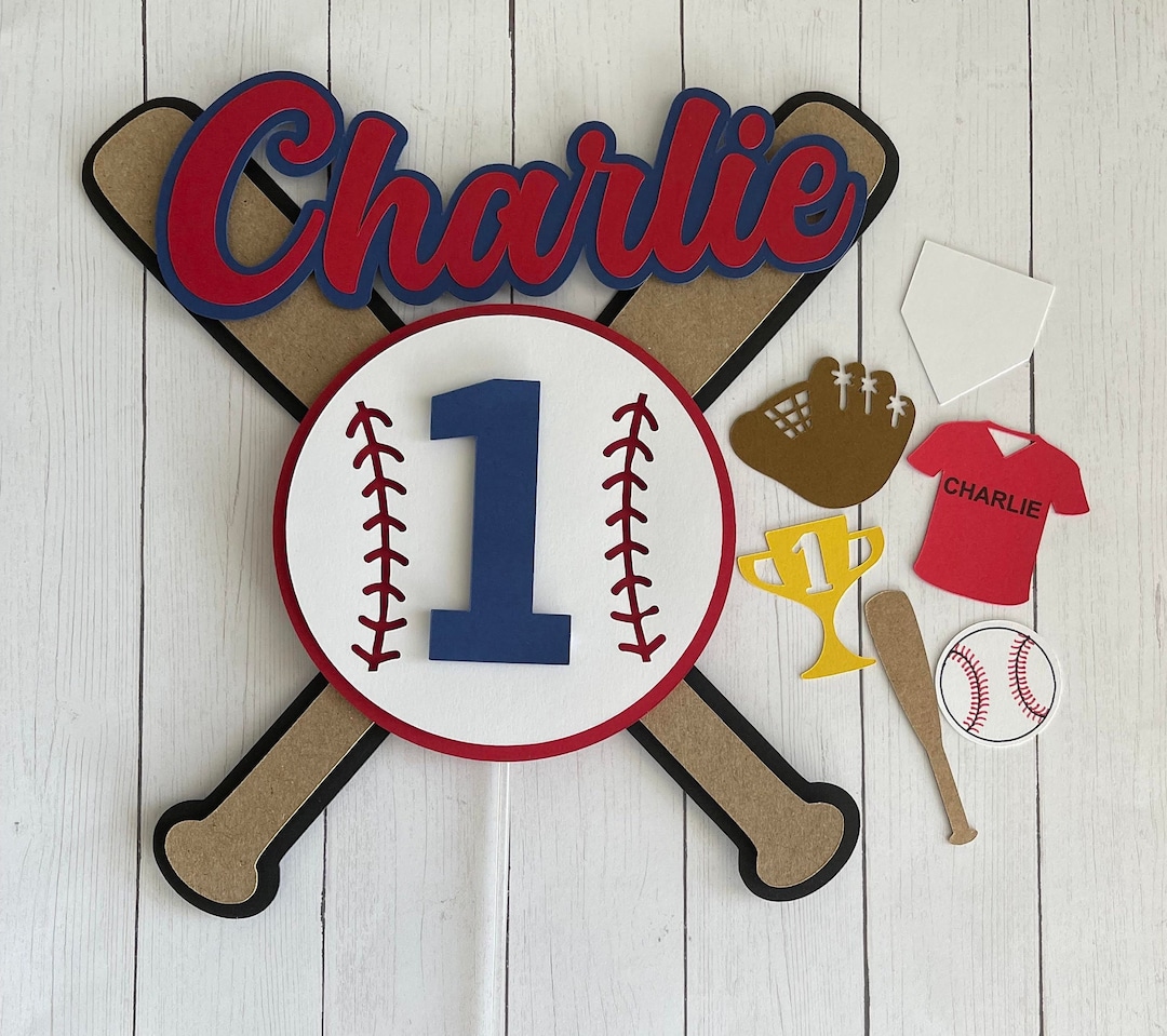 Baseball Cake Topper Personalized Baseball Cake Topper Baseball