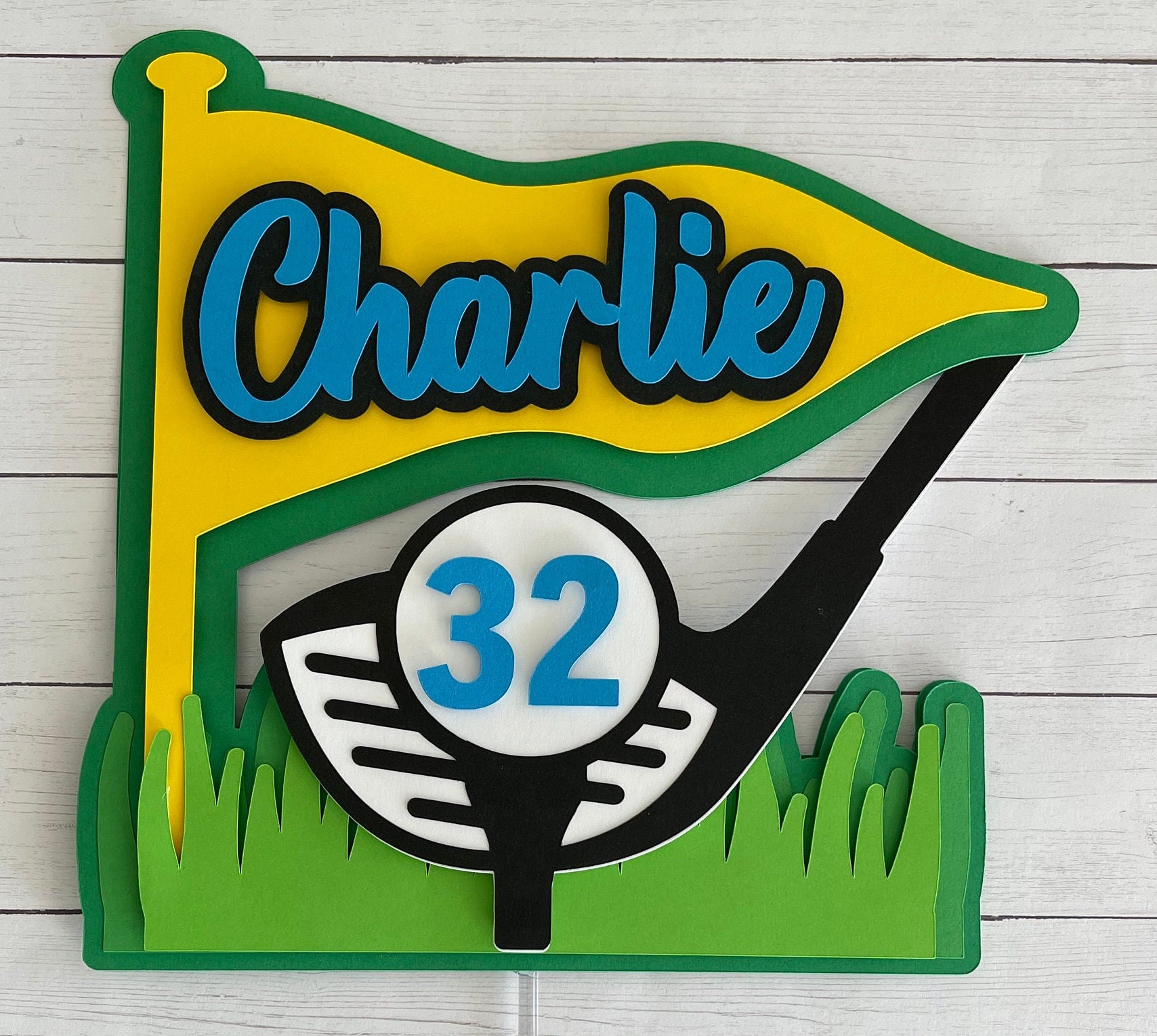 Golf Birthday Cake Topper Golf Topper Golf Cake Topper Golf - Etsy