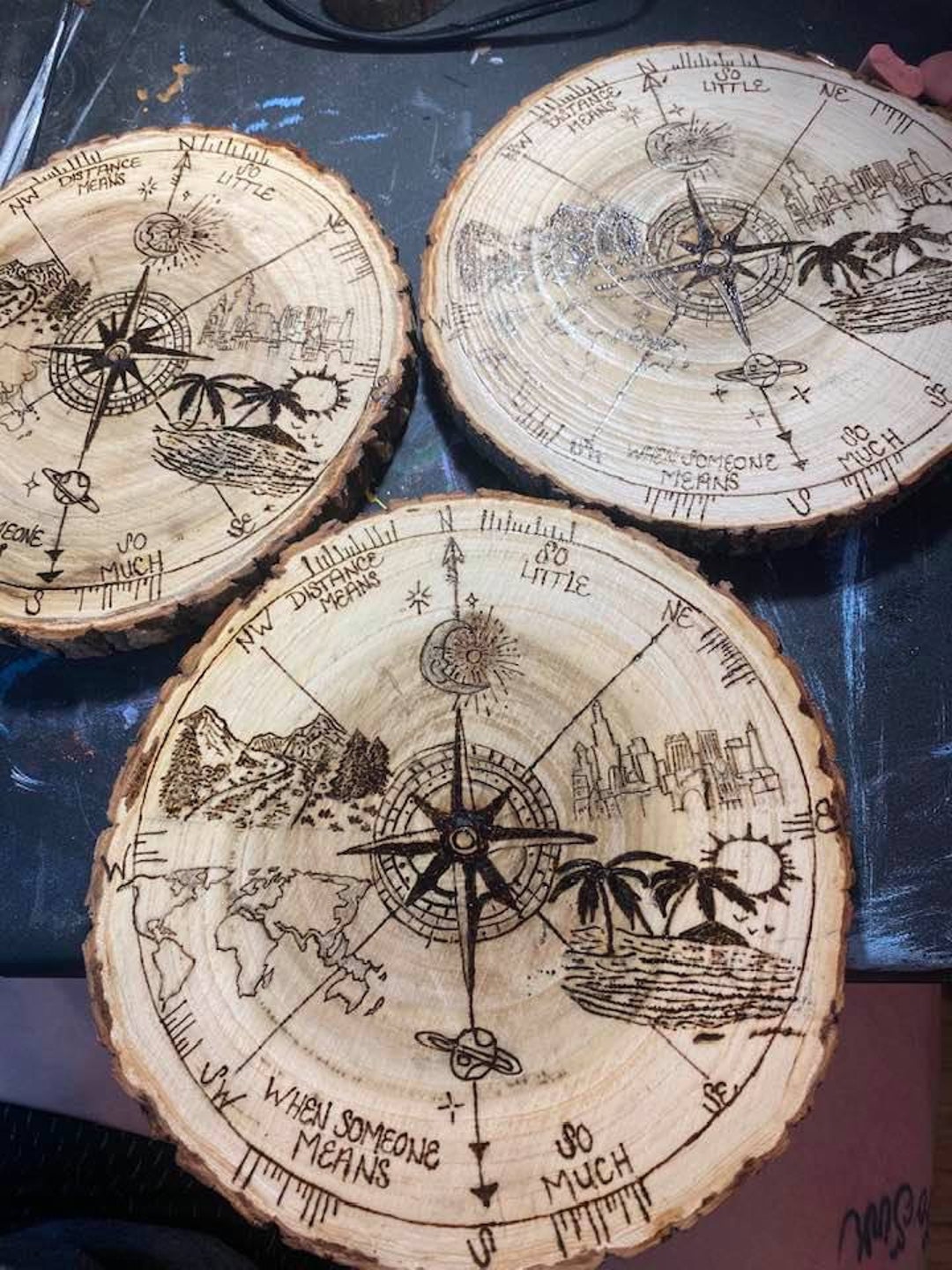 Custom Compass Burn - Etsy