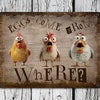Rustic Chicken Coop Sign: 3D Chicks, Hens, Rooster Wood Decor - Etsy
