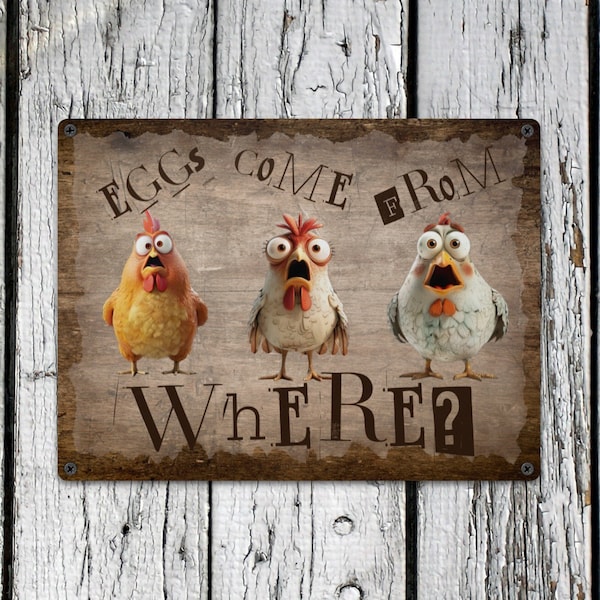 Funny Chicken Sign - Etsy