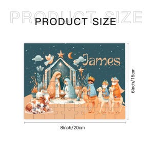 Personalized Wooden Puzzle for Kids Nativity Scene Jigsaw Puzzle Gift ...