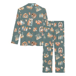 Matching Family Christmas Loungewear Set: Nativity Scene, Polyester ...