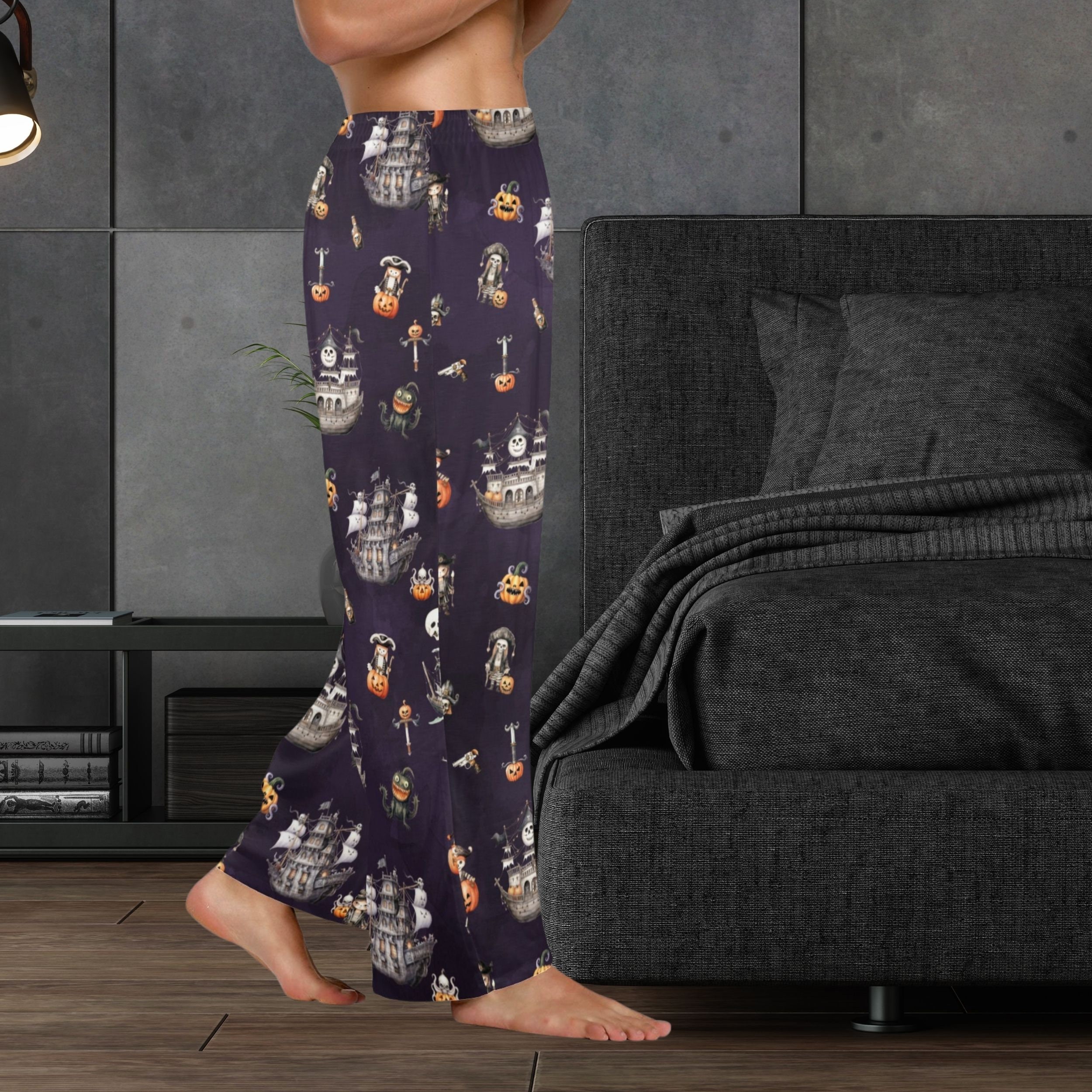 Halloween Pirate Ship His and Hers Matching Couple Pajama Pants | Fall ...
