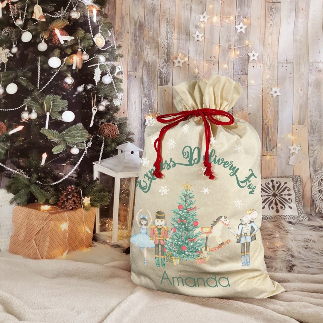Giant Gift Bag Nutcracker Christmas Sack Large Santa Bag for Presents ...