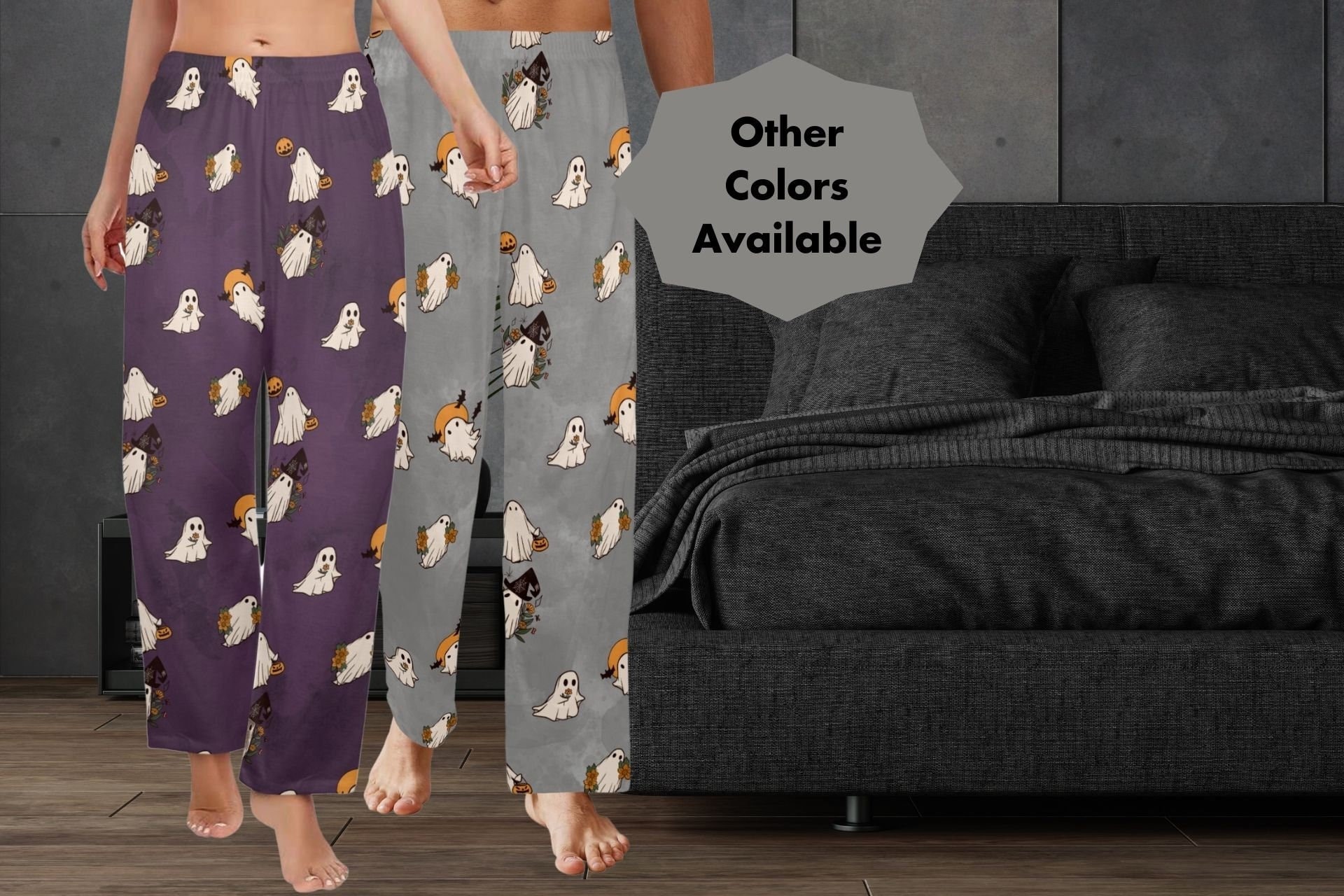 Vintage Halloween Ghost His and Hers Matching Couple Pajama - Etsy