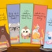Printable Animal Reading Puns Bookmarks | Instant Download, Bookmarks ...