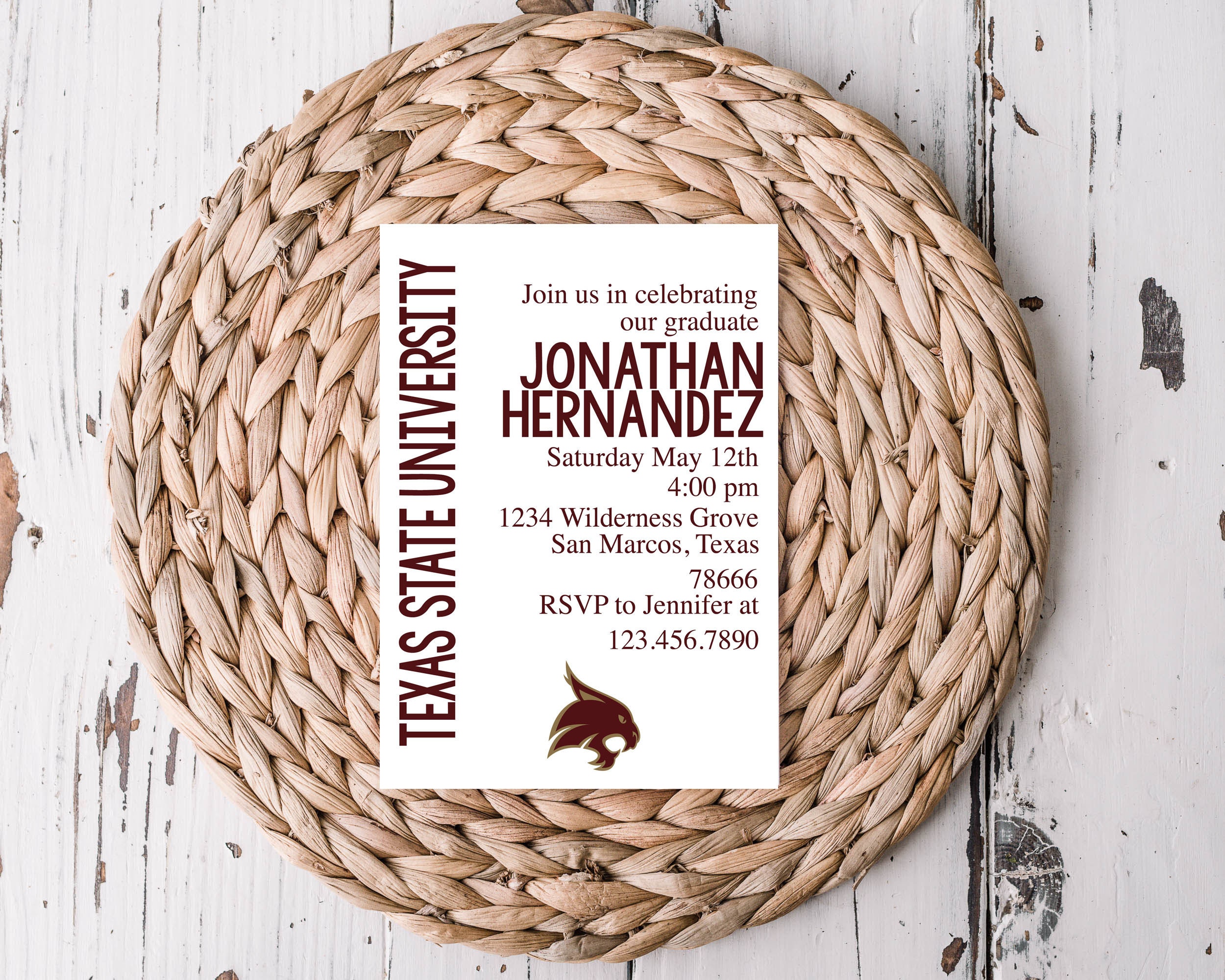 Texas State University Grad - Etsy